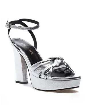 275 CENTRAL Miles Platform Sandal - Silver