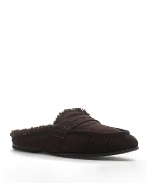 275 CENTRAL Vivien Fur Mule - Brown