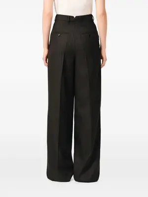 AMI Paris Wool High-waisted Trousers