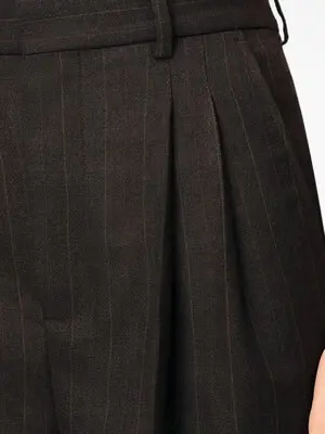 AMI Paris Wool High-waisted Trousers