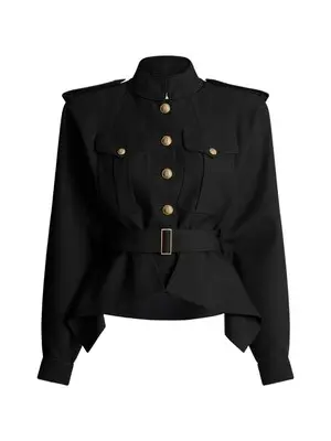 Balmain Wool Belted Jacket