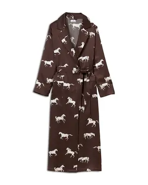 PETITE PLUME Ophelia Long Robe - Mink