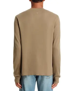 Rag & Bone Luxe Waffle Cotton Henley Shirt