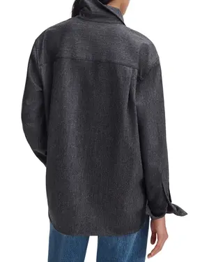 Rag & Bone Connie Tailored Wool & Cashmere Blend Shirt