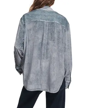Rag & Bone Connie Velvet Button Down Shirt