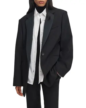 Rag & Bone Goldie Single Button Blazer - Black
