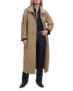 Rag & Bone Marlene Suede Trench Coat