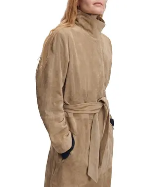 Rag & Bone Marlene Suede Trench Coat