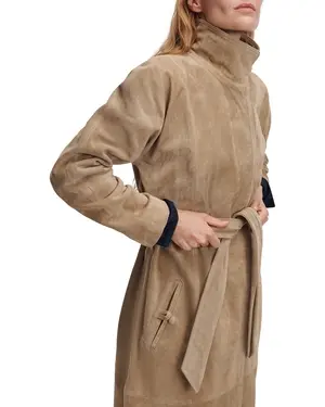 Rag & Bone Marlene Suede Trench Coat