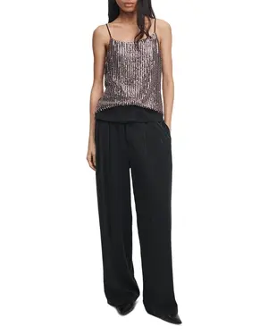 Rag & Bone Shania Pleated Wide Leg Pants