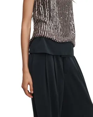 Rag & Bone Shania Pleated Wide Leg Pants
