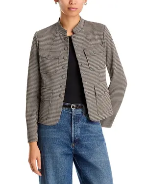 Rag & Bone Mercer Ponte Jacquard Blazer - Brown/black Multi