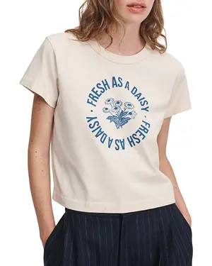 Rag & Bone Fresh As A Daisy Kelly Cotton Perfect Tee
