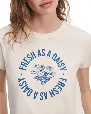 Rag & Bone Fresh As A Daisy Kelly Cotton Perfect Tee