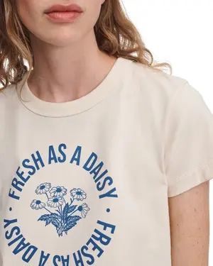 Rag & Bone Fresh As A Daisy Kelly Cotton Perfect Tee