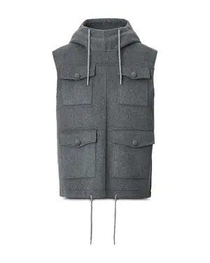 Rag & Bone Valerie Wool & Cashmere Blend Hooded Vest