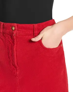 Versace Cotton Velvet Mini Skirt