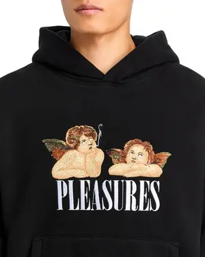 PLEASURES Dynamic Cotton Blend Pullover Hoodie