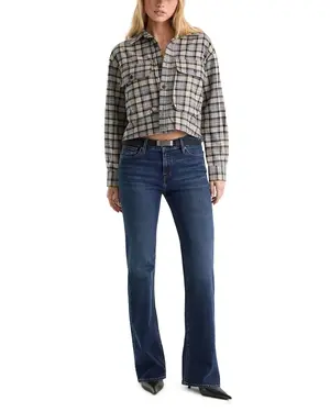 Good American Low Rise Bootcut Jeans