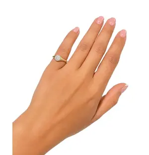 Meira T 14k Yellow Diamond Cluster Pinky Ring, 0.10 Tcw