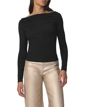 Joe's Jeans The Pleated Off The Shoulder Top