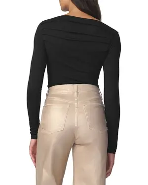 Joe's Jeans The Pleated Off The Shoulder Top