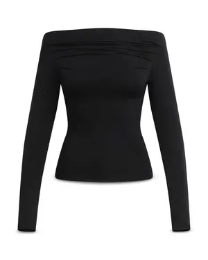 Joe's Jeans The Pleated Off The Shoulder Top