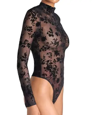 STEMS Colette Flocked Bodysuit