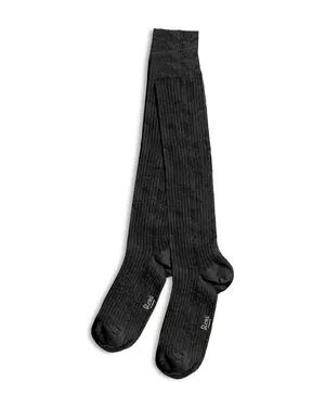 STEMS Cotton & Cashmere Blend Knee Socks - Black