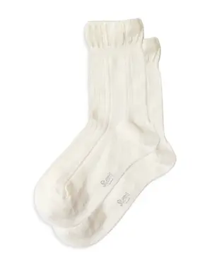 STEMS Dream Cotton Blend Crew Socks Ivory