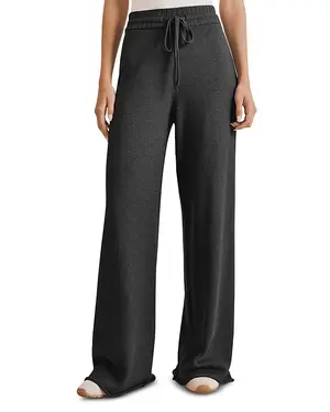 Splendid Haven Wide Leg Sweater Pants - Black