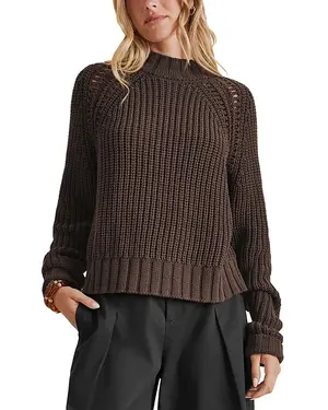 Splendid Cassidy Mock Neck Sweater - Java