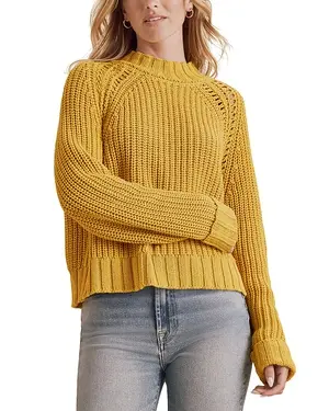 Splendid Cassidy Mock Neck Sweater - Sunflower