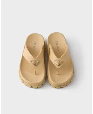 Prada Rubber Thong Sandals