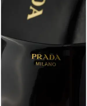 Prada Patent Leather Thong Sandals - Black