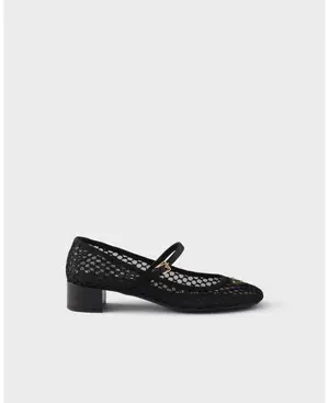 Prada Low Heel Mesh Fabric Ballerinas