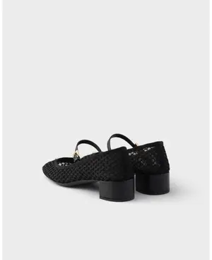 Prada Low Heel Mesh Fabric Ballerinas