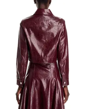 Cinq À Sept Lexie Tumbled Faux Leather Jacket