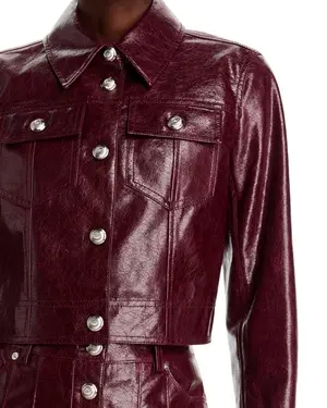 Cinq À Sept Lexie Tumbled Faux Leather Jacket