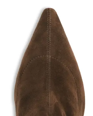 Cinq À Sept Jade Stretch Suede Knee High Boots - Chocolate