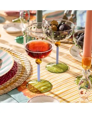 ZSA ZSA ZSU Henan Borosilicate Glass Wine Glass, 15 Oz