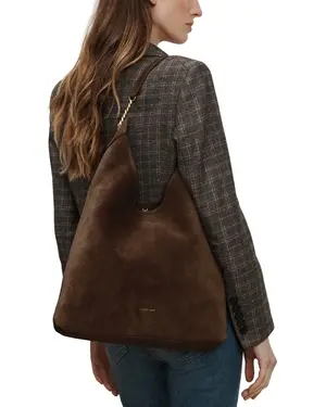 Veronica Beard Jour Suede Shoulder Bag