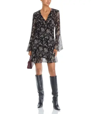 Veronica Beard Adrienne Silk Mini Dress