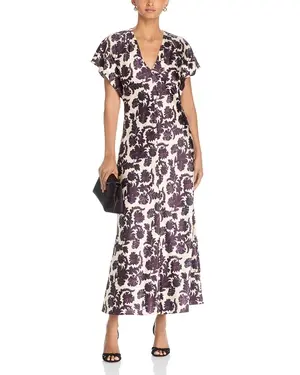 Veronica Beard Redgrave V Neck Dress