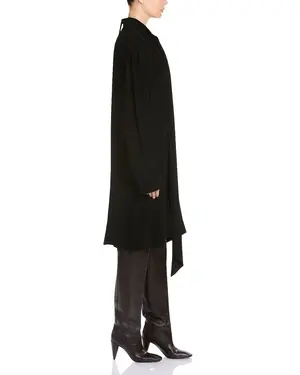 Stella McCartney Silk Bow Neck Long Sleeve Dress