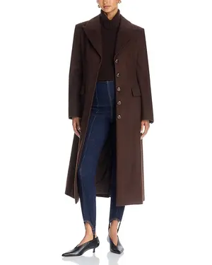 Veronica Beard Elspeth Wool & Cashmere Dickey Coat - Espresso