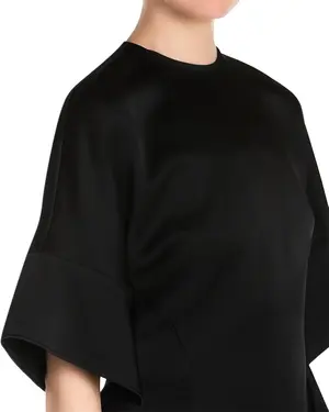 Stella McCartney Ruffled Asymmetric Hem Satin Top