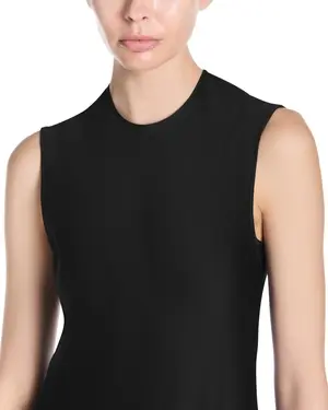 Stella McCartney Round Neck Draped Satin Gown