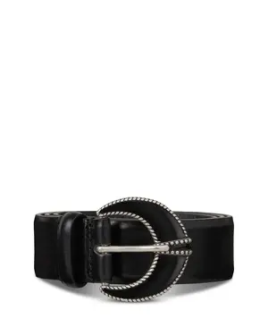 Ba&sh Brendon Leather Belt - Black