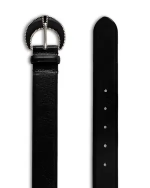 Ba&sh Brendon Leather Belt - Black